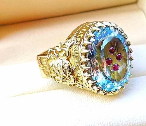 Sygnety męskie pierścień Biskupi Pius IX Pope Bishop ring